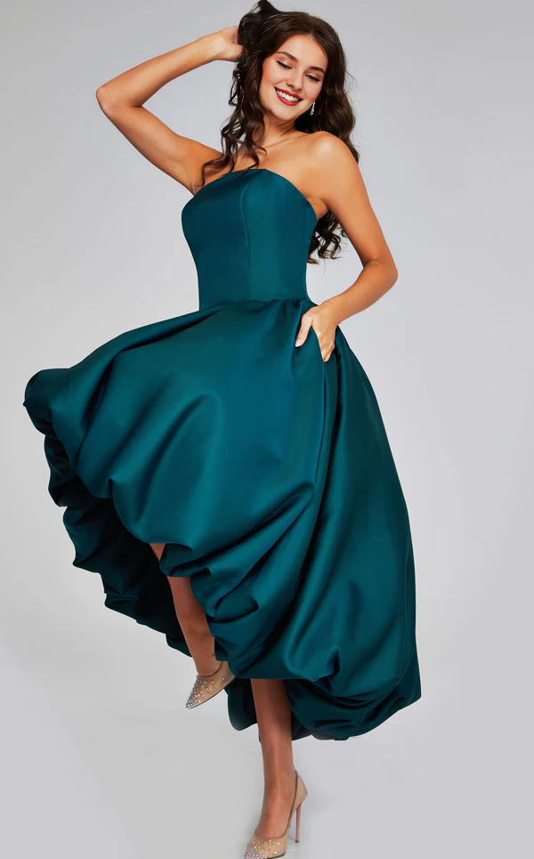 Shoulderless strapless backless tea long Prom dress – JiMiss Dresses